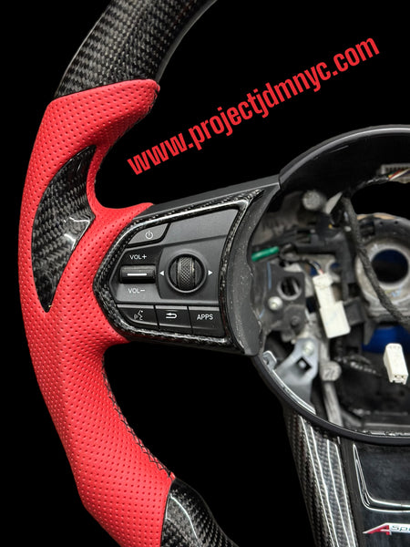 CARBON FIBER STEERING WHEEL - ACURA - RDX (2019-2023) – Project JDM - NYC