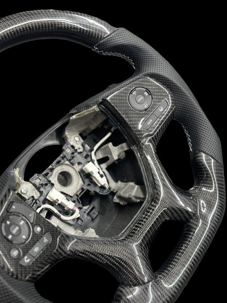 CARBON FIBER STEERING WHEEL - HONDA (Black Leather) - Odyssey / Pilot ...